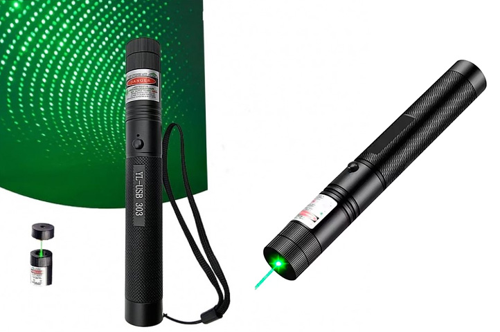 ELECTRONICA: LASER VERDE DE LARGO ALCANCE RECARGABLE YL-USB 303 (CS)