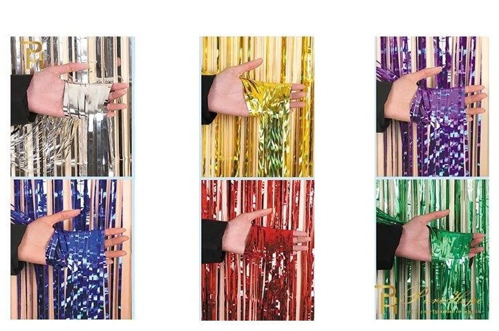 COTILLON: CORTINA TIRITAS p/FIESTAS COTILLON METALIZADAS (CSN)