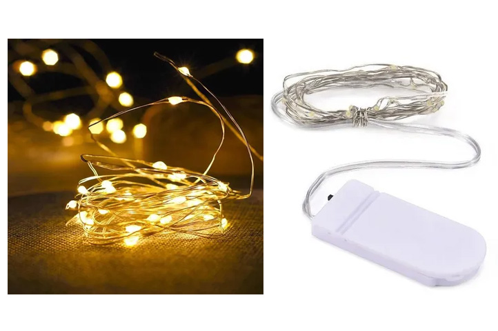 ELECTRONICA: LUCES ALAMBRE CALIDO 3mts. FIJO 2A15 (CS)