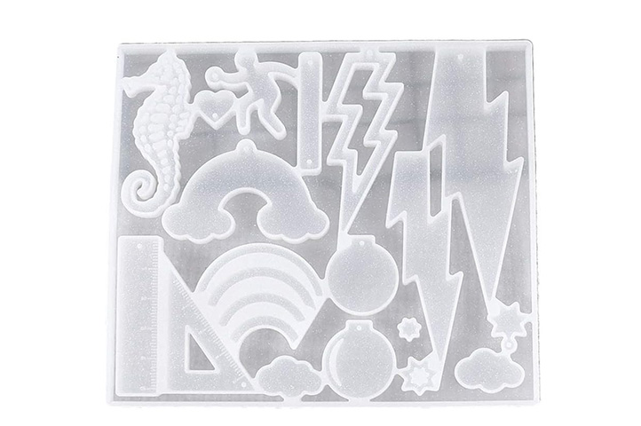 MOLDES DE SILICONA: MOLDE SILICONA p/RESINA 18 AROS c/RAYO (BM2225) (CNA)