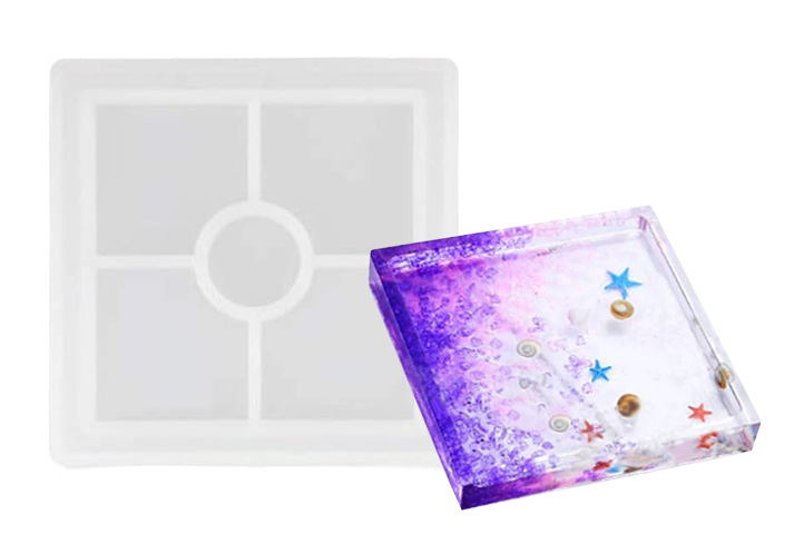 Moldes silicona para resina: MOLDE SILICONA p/RESINA POSA VASO CUADRADO ...