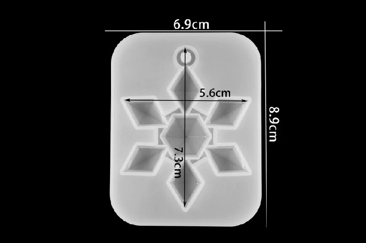 MOLDES DE SILICONA: MOLDE SILICONA p/RESINA ADORNO ESTRELLA CRISTAL ...