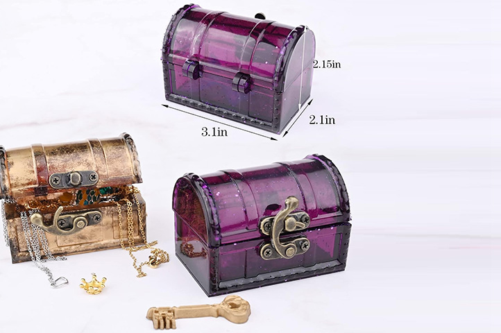 Moldes para yeso o concreto: SET 4 MOLDES SILICONA BAUL PORTA JOYAS ...