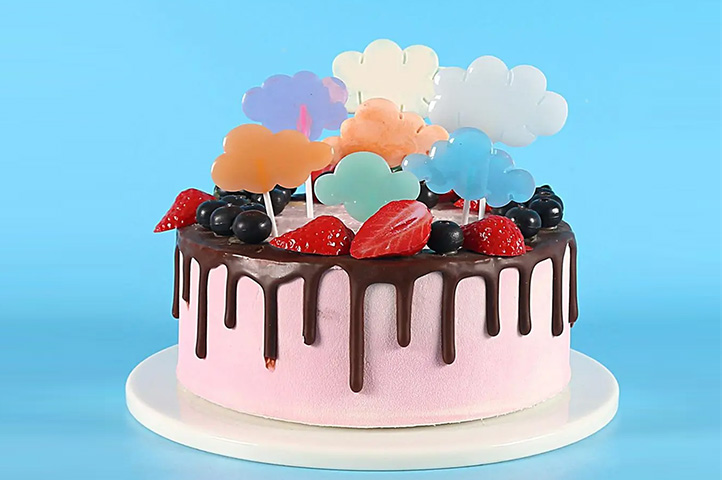 Moldes para yeso o concreto: MOLDE SILICONA 5 NUBES p/HACER TOPPER ...