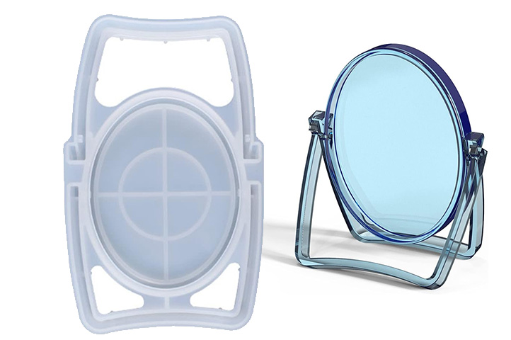 MOLDES DE SILICONA: MOLDE SILICONA p/RESINA ESPEJO OVALADO (BM2089) (CNA)