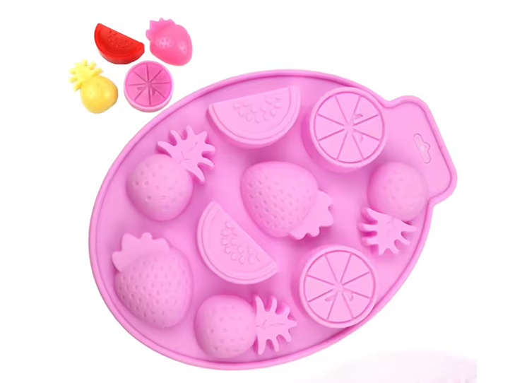 Moldes para bombones y waxmelts: MOLDE SILICONA 9 FRUTAS SURTIDAS (LIS)