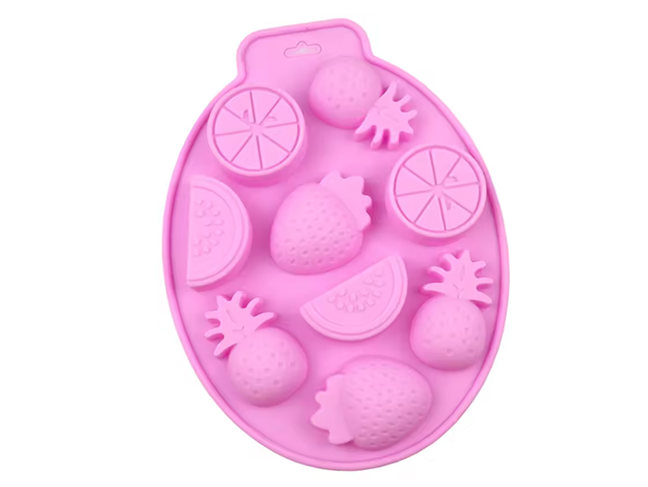 Moldes para bombones y waxmelts: MOLDE SILICONA 9 FRUTAS SURTIDAS (LIS)