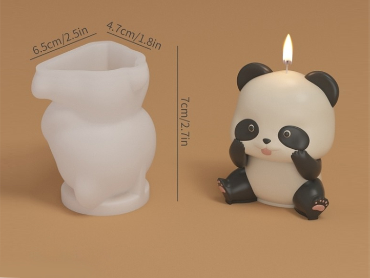 MOLDES DE SILICONA: MOLDE SILICONA OSITO PANDA (25U3) (CS2)