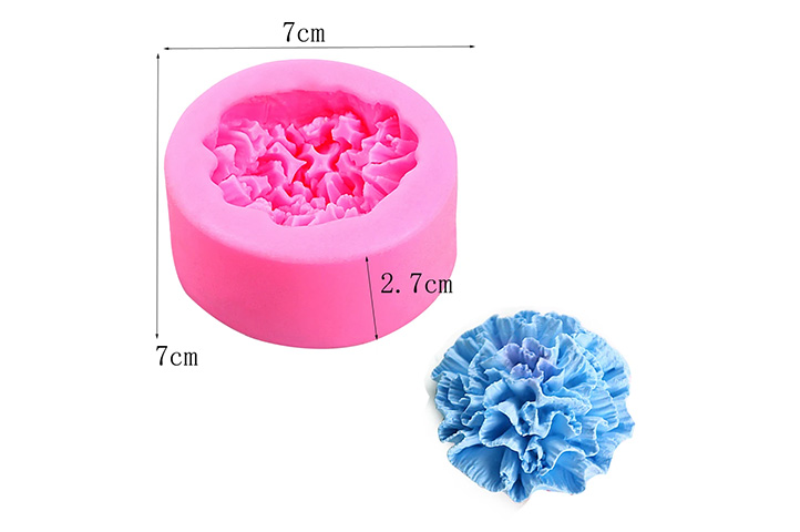 Molde silicona fondant o porcelana: MOLDE SILICONA CLAVEL 36T7 (CS2)