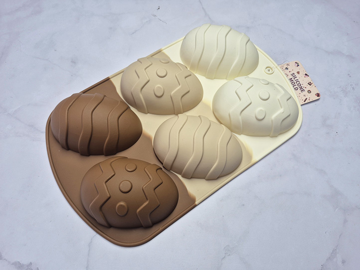 Moldes de silicona para reposteria: MOLDE SILICONA TRICOLOR 6 HUEVOS ...