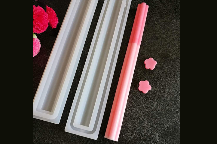 Molde silicona para velas: MOLDE SILICONA TUBO FLOR (CNA)