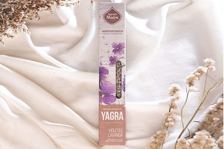 AROMATERAPIA: SAHUMERIOS YAGRA SAGRADA MADRE x 8 VARILLAS VIOLETA Y ...