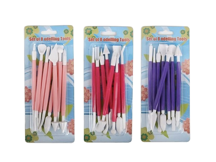 REPOSTERIA: SET 8 ESTECAS MOLDEADO REPOSTERIA 20264 (CS)